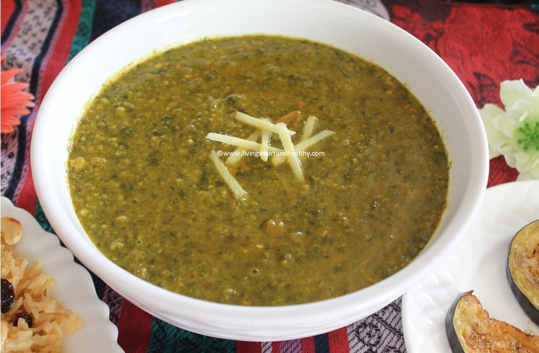 Instant Pot Spinach Dal (lentil)/ Sindhi Sai Bhaji | Living Smart And ...